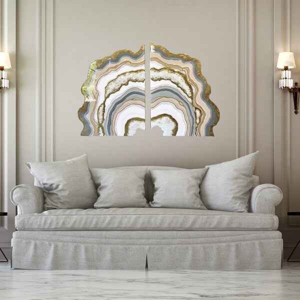 Geode Wall Art - Etsy