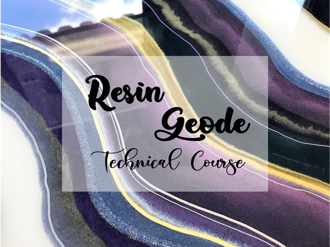 Resin Geode Technical Course | Learn How to Make Resin Geode Artwork - Etsy