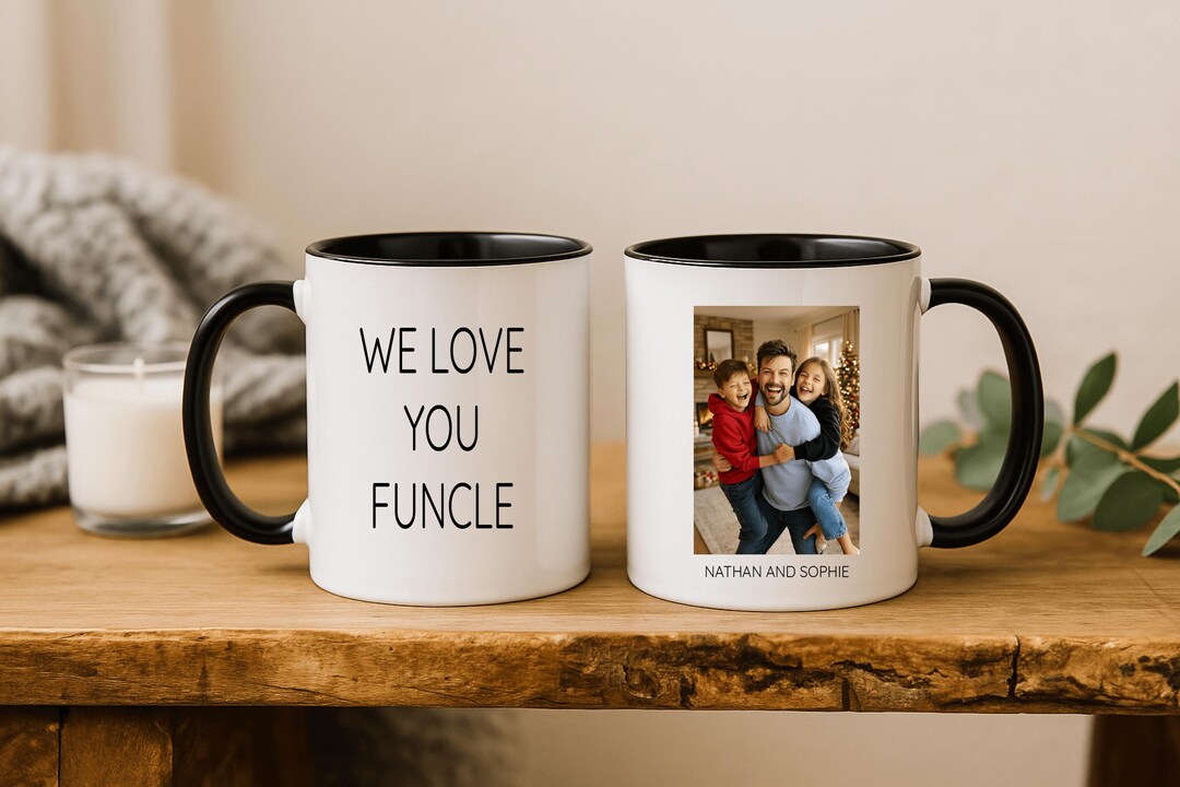 Personalized Uncle Photo Mug – Custom Funcle Gift From Niece & Nephew ...