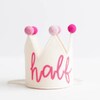Baby Half Birthday Crown, 1/2 Birthday Crown for Baby, Half Birthday ...