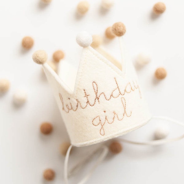 Girl Birthday Crown - Etsy