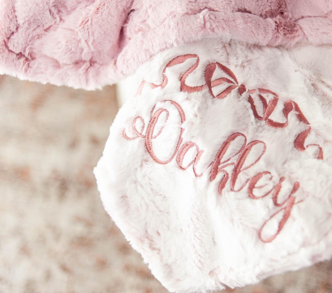 Personalized Dog Blanket, Rosewater Hide Minky Dog Blanket, Embroidered ...