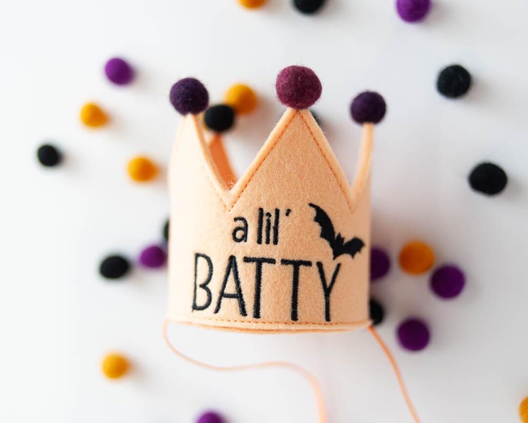 Halloween Crown, A Little Batty Halloween Crown for Dogs, Handmade ...