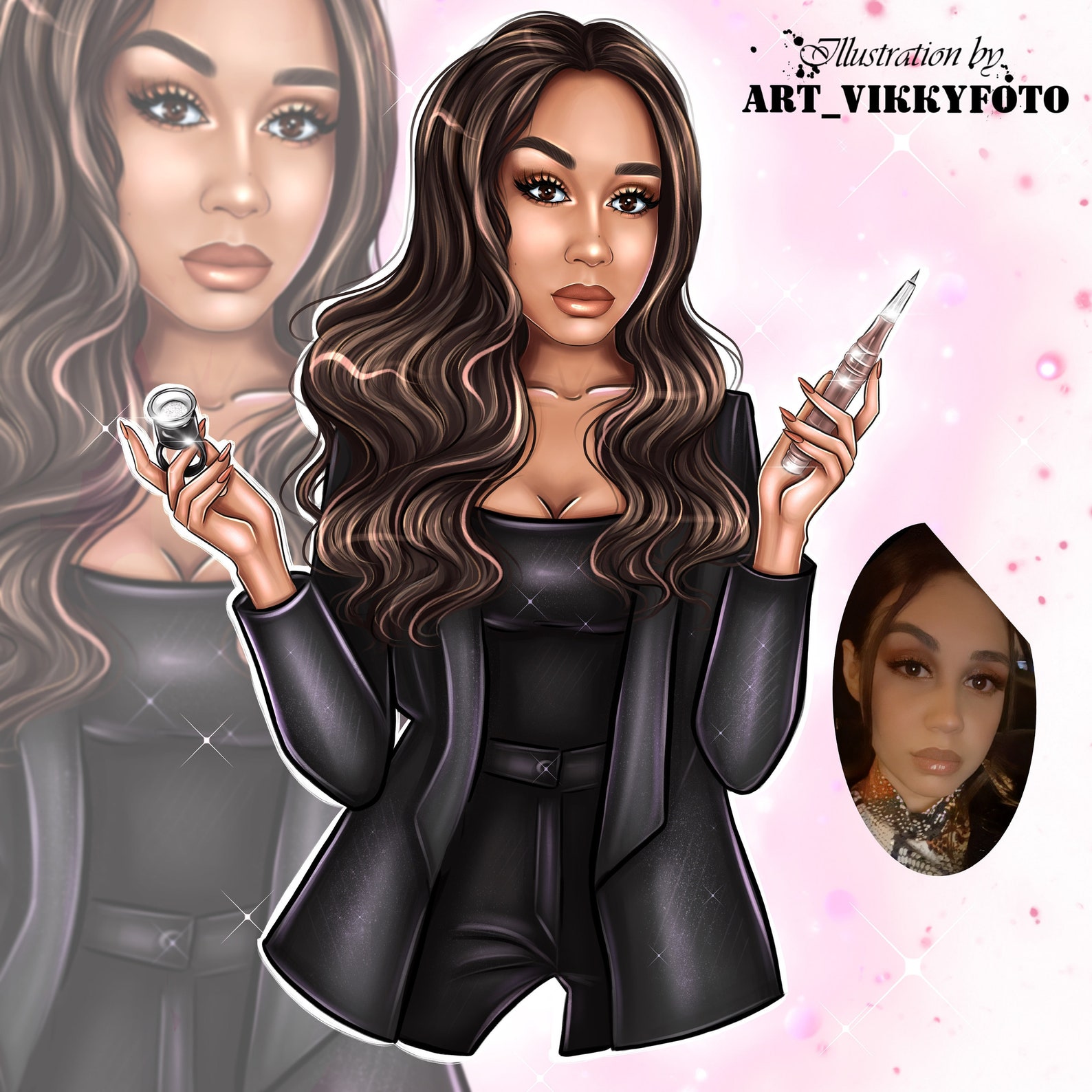 Portrait for Your Business Custom Logo Portrait Cartoon | Etsy