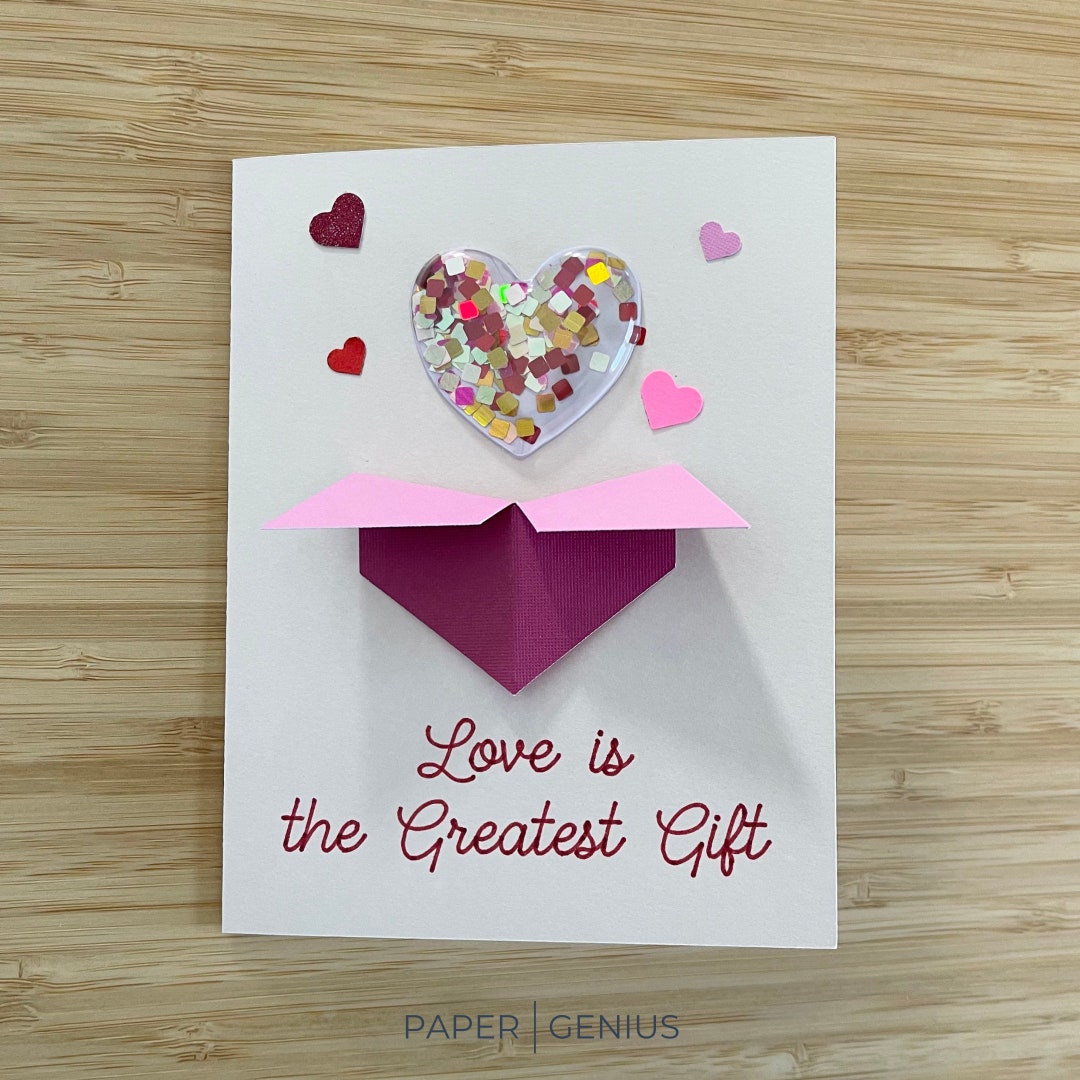 Bursting With Love 3D Balloon Card Valentine Love Card Anniversary ...