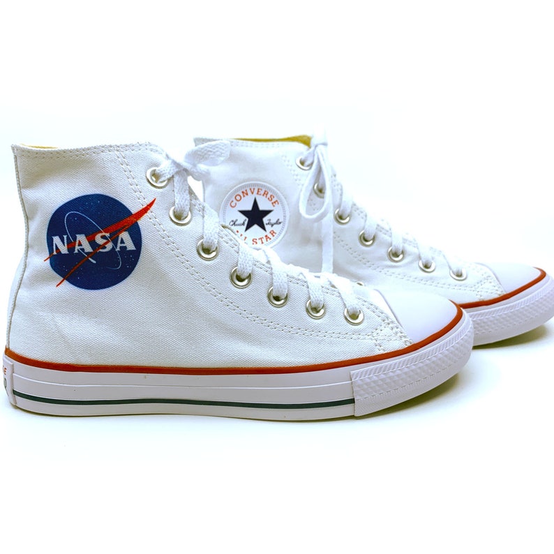 Nasa Fan Art Custom Converse Nasa Space Shoes Hand Made Hi - Etsy