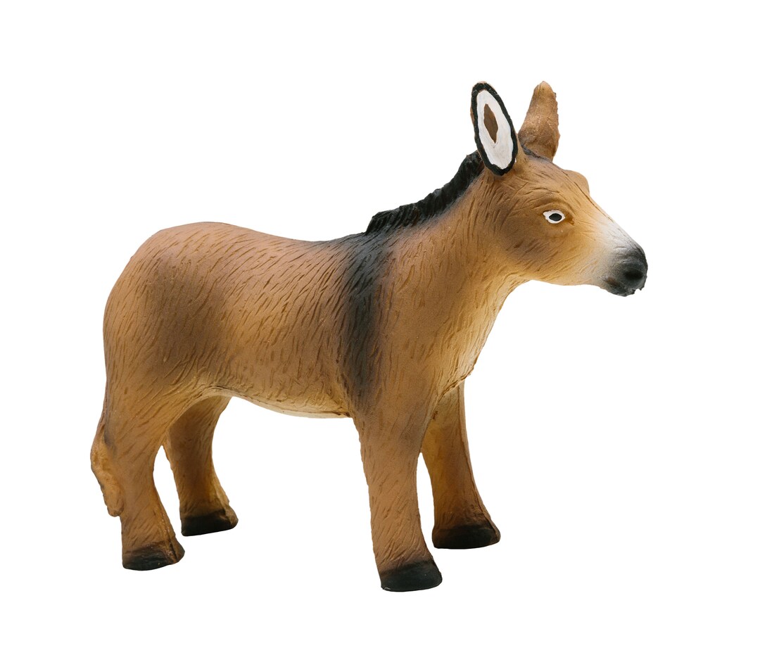 Natural Rubber Toy Donkey - Etsy