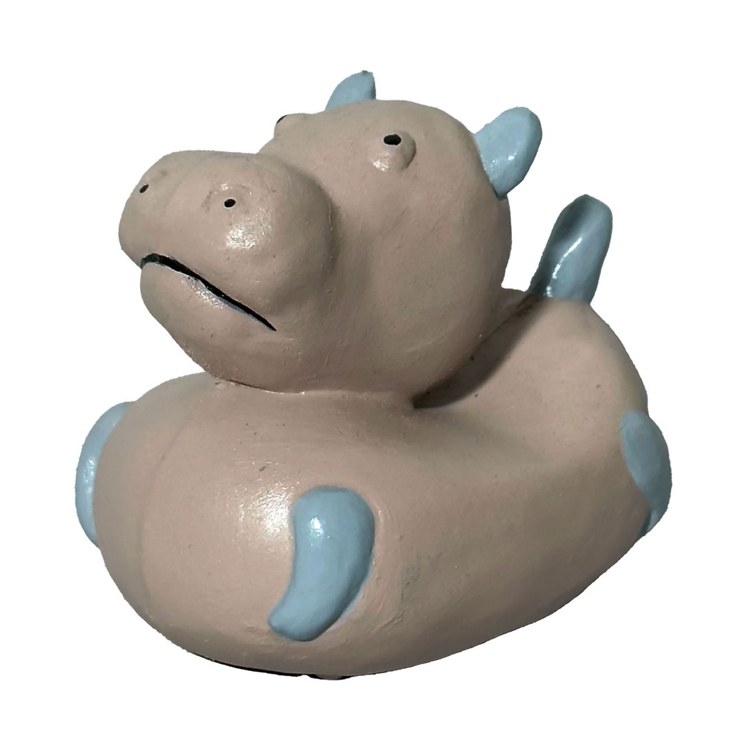 Natural Rubber Bath Toy Hippo - Etsy