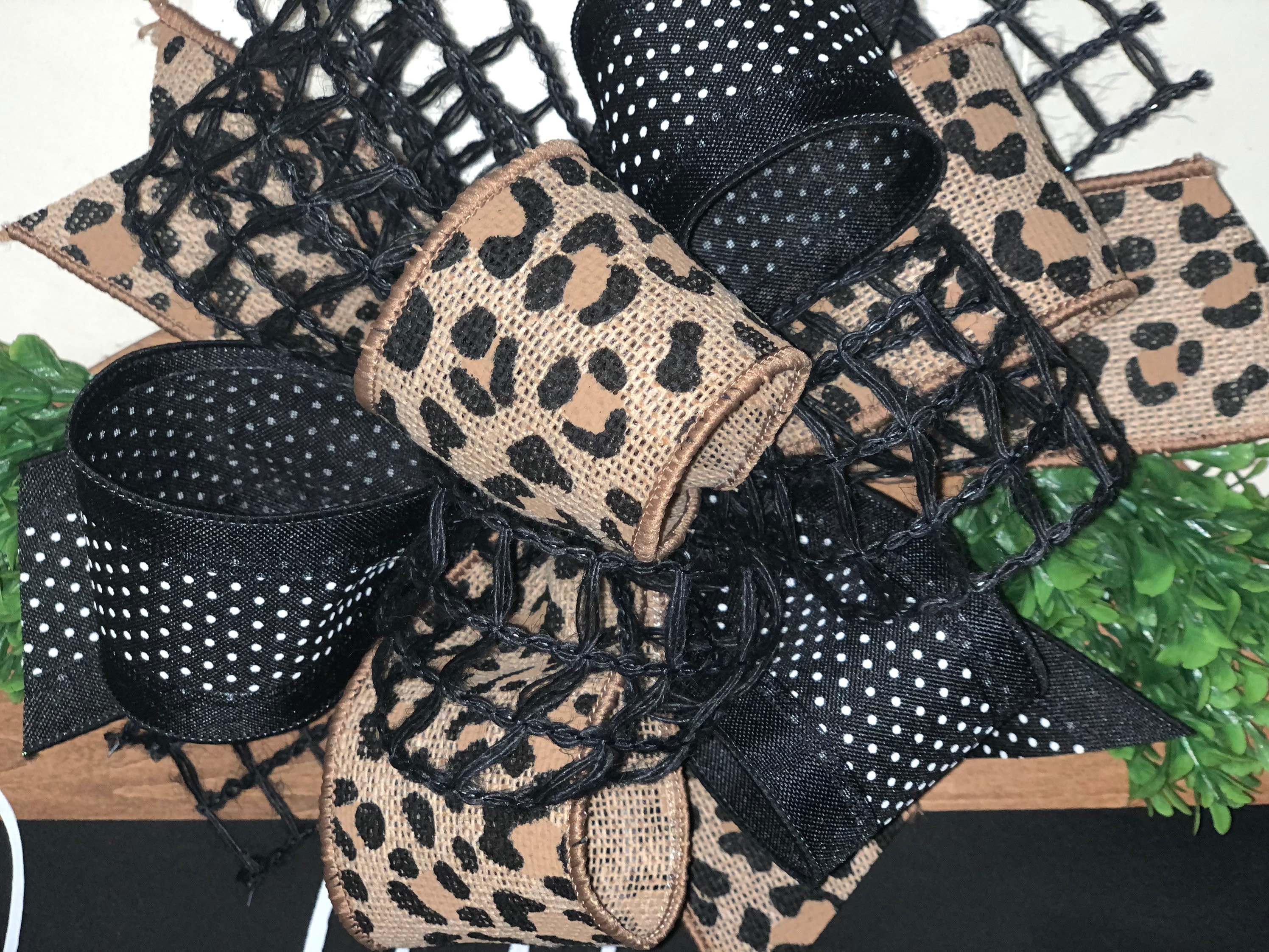 Leopard Hello There Door Hanger Cheetah Print Roundleopard - Etsy