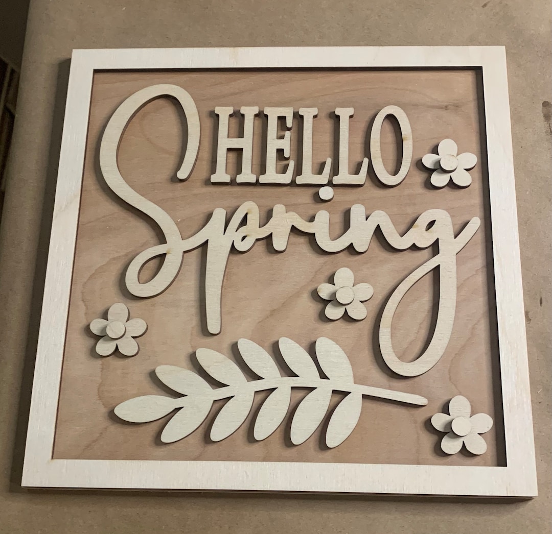 DIY Spring Inserts, DIY Kit Spring Signs for Interchangeable Ladders ...