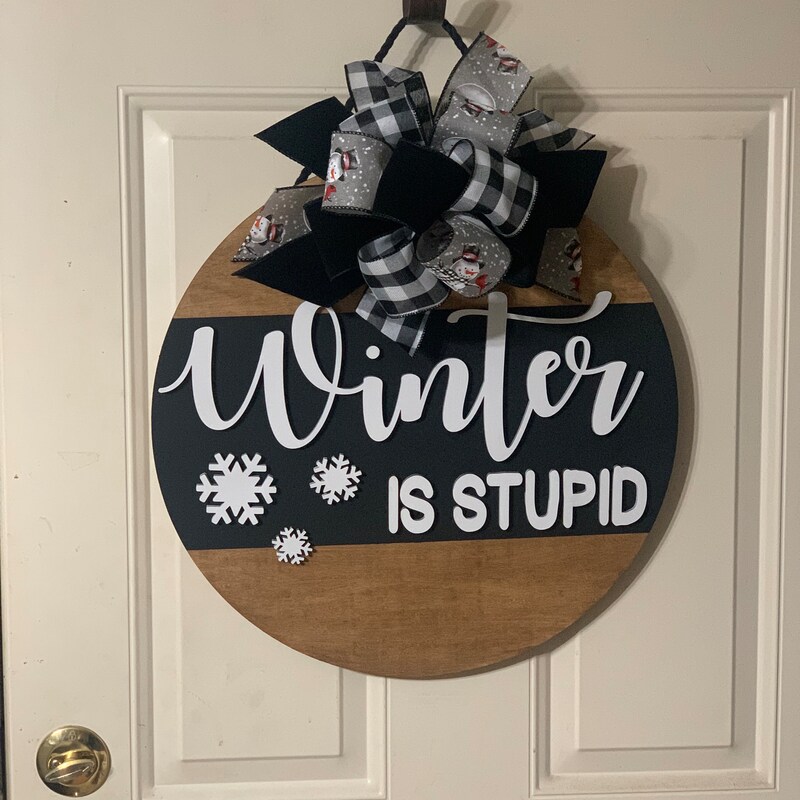 Winter Door Hanger - Etsy