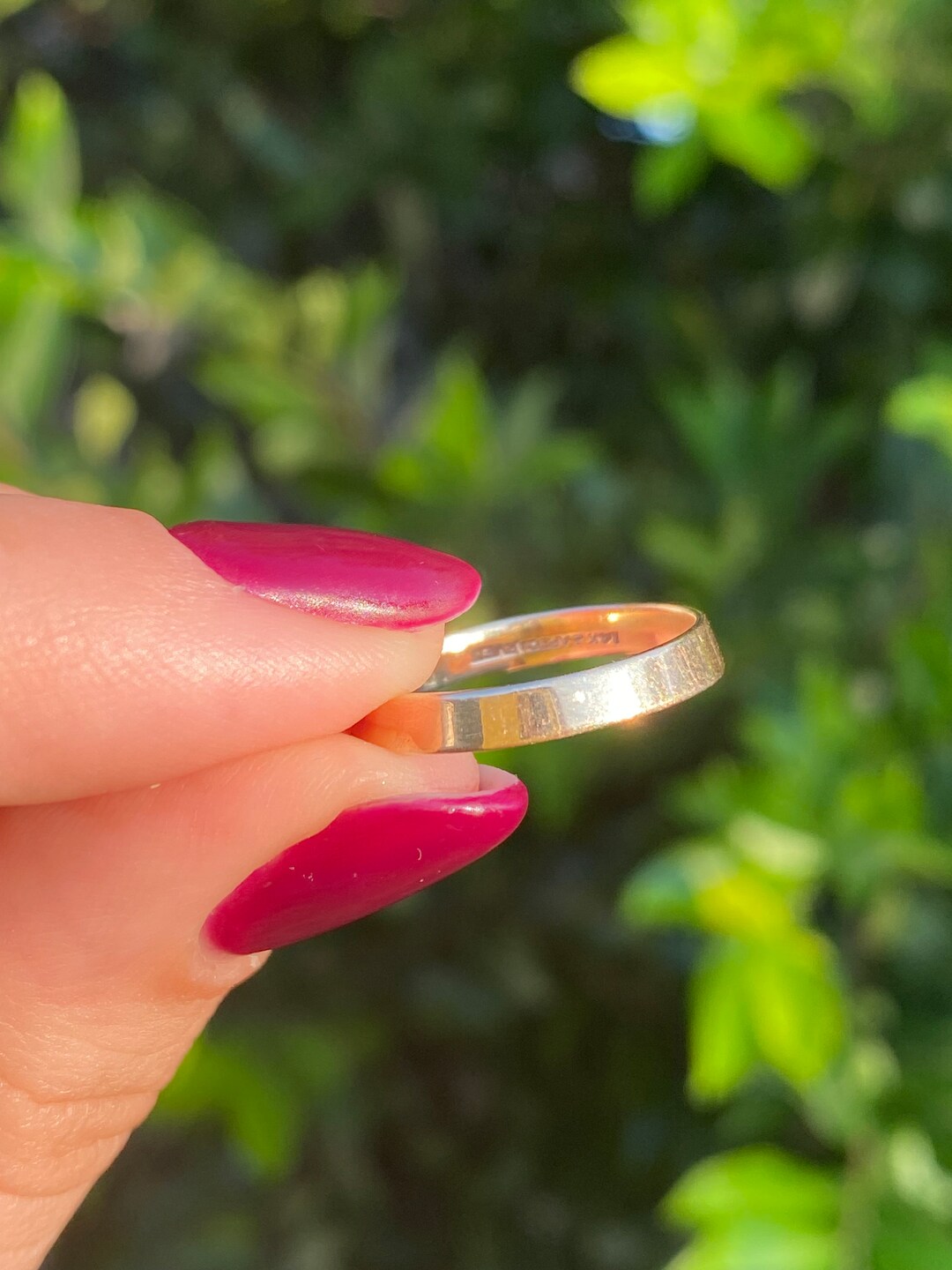 Elegant 14K Gold Fluted Ring | Stackable Ring |size 6.25 - Etsy