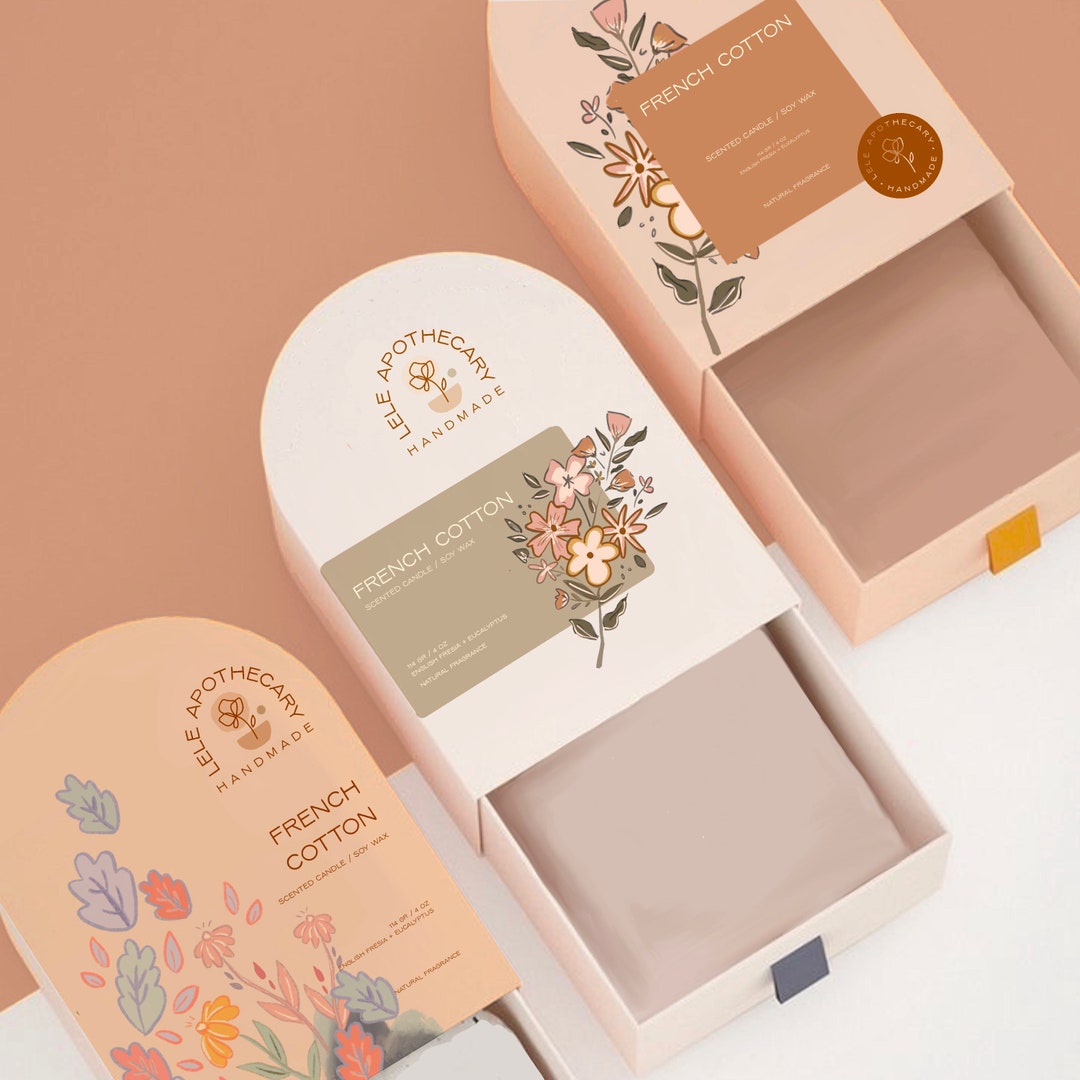 Box Packaging Design Candle Box Design Chocolate Box Design - Etsy