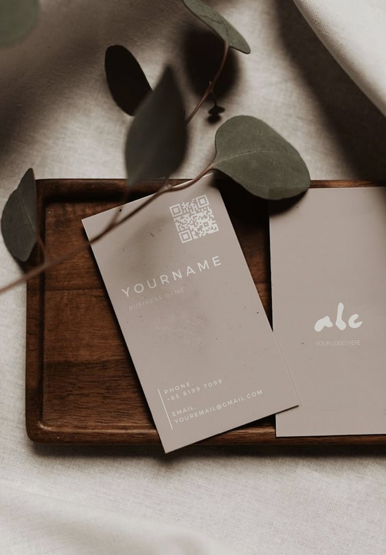 Minimal 6 TEMPLATES of Business Card Name Card Calling - Etsy