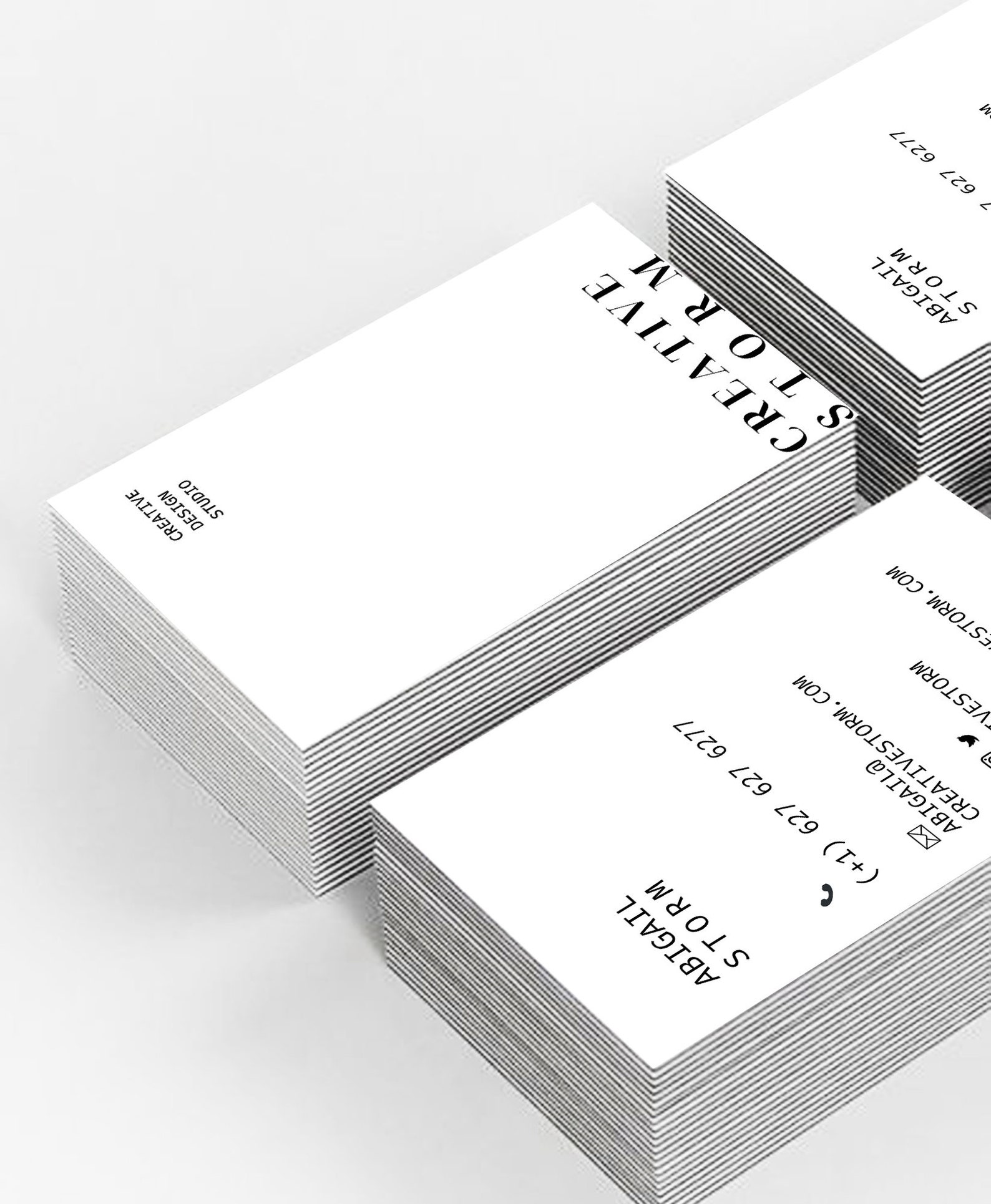 Minimal Business Card Template, Name Card Layout, DIY Business Card ...