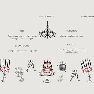 WEDDING INVITATION SET Template Hand Drawn Watercolor Scribble ...