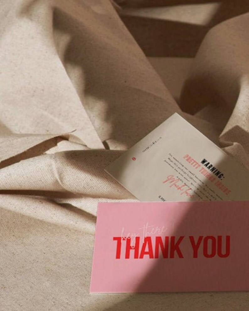2 Templates of Printable Aesthetic Tumblr Thank You for Your Order ...