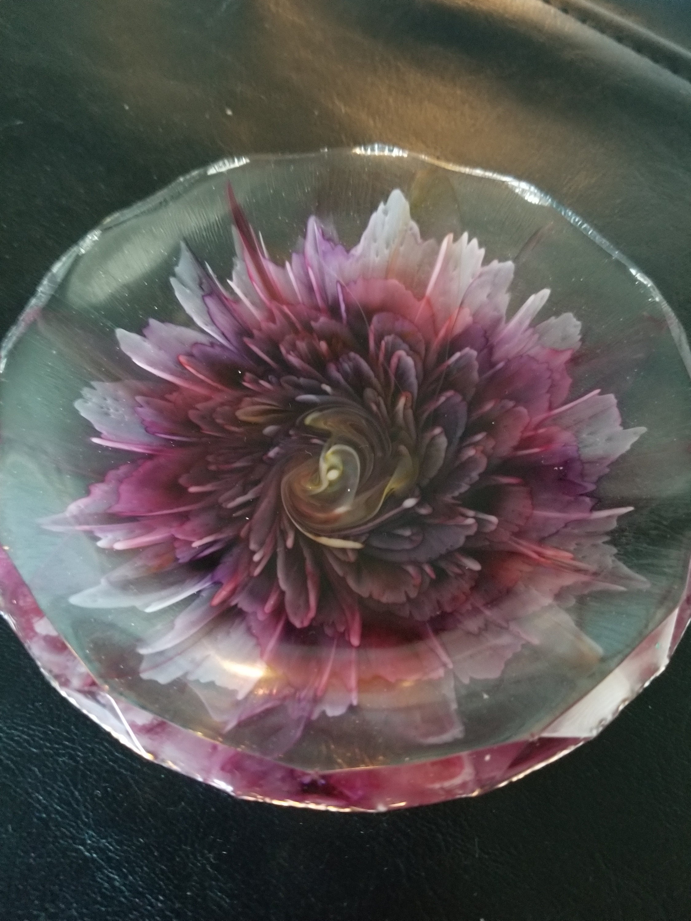 Two Beautiful Hand-made 3D Resin Bloom Dishes/jewelry Bowl/soap Dish ...