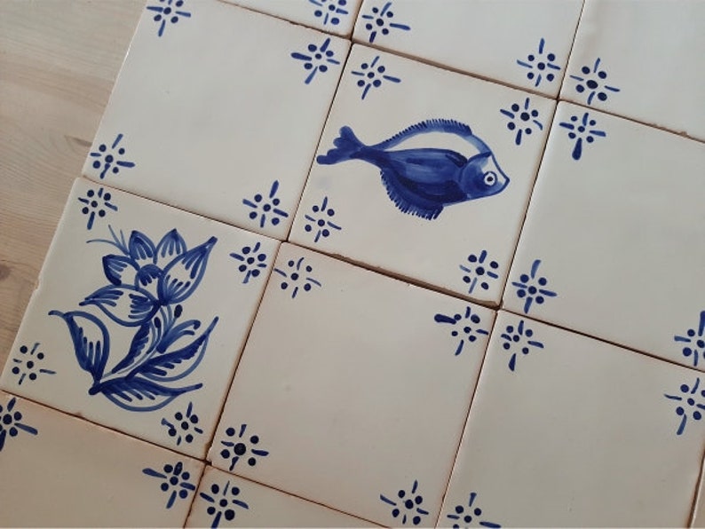 Portuguese Tiles Backsplash Hand Painted Tiles Decorative - Etsy