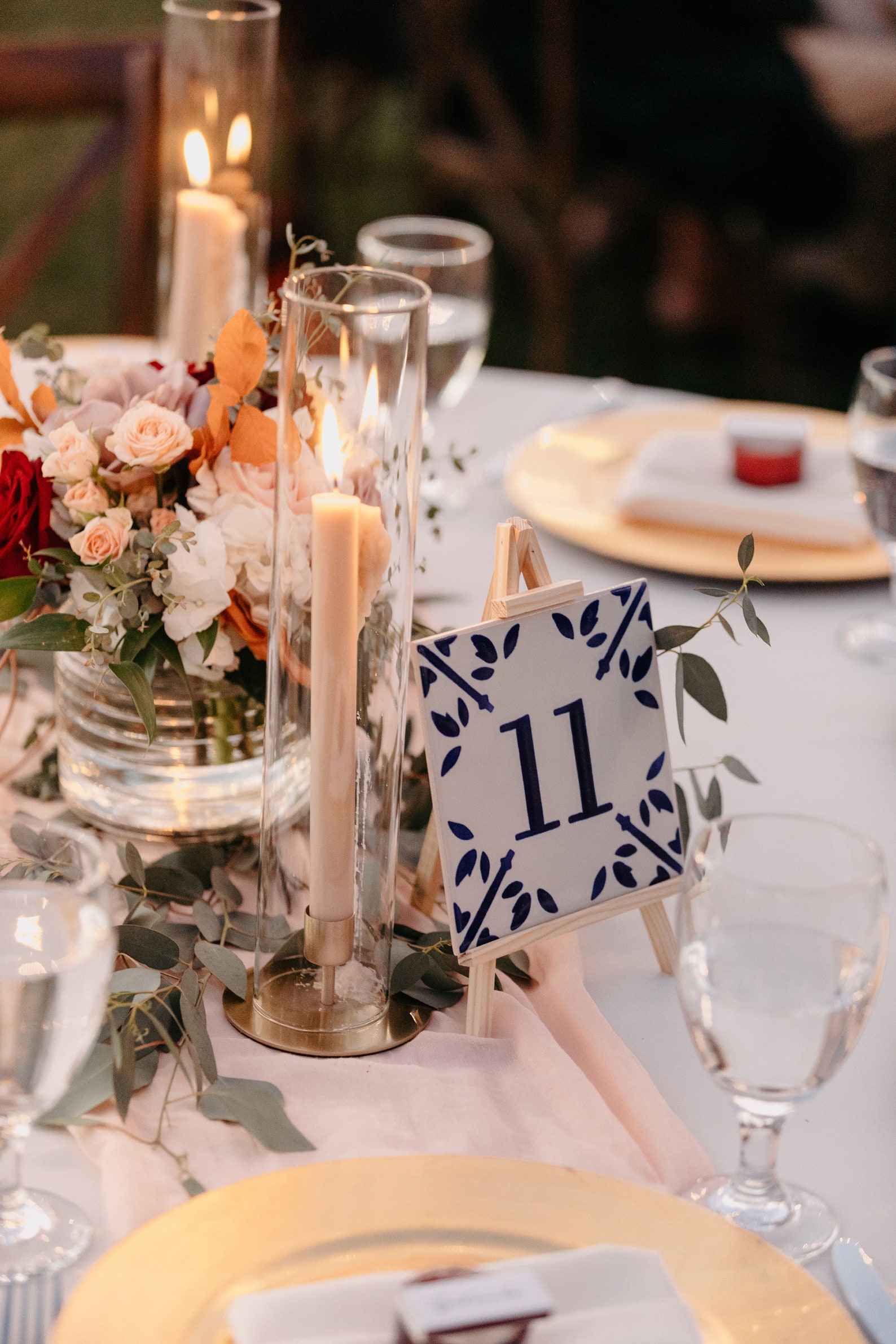 Wedding Table Number, Portuguese Tiles, Handpainted, Blue Tiles Wedding ...