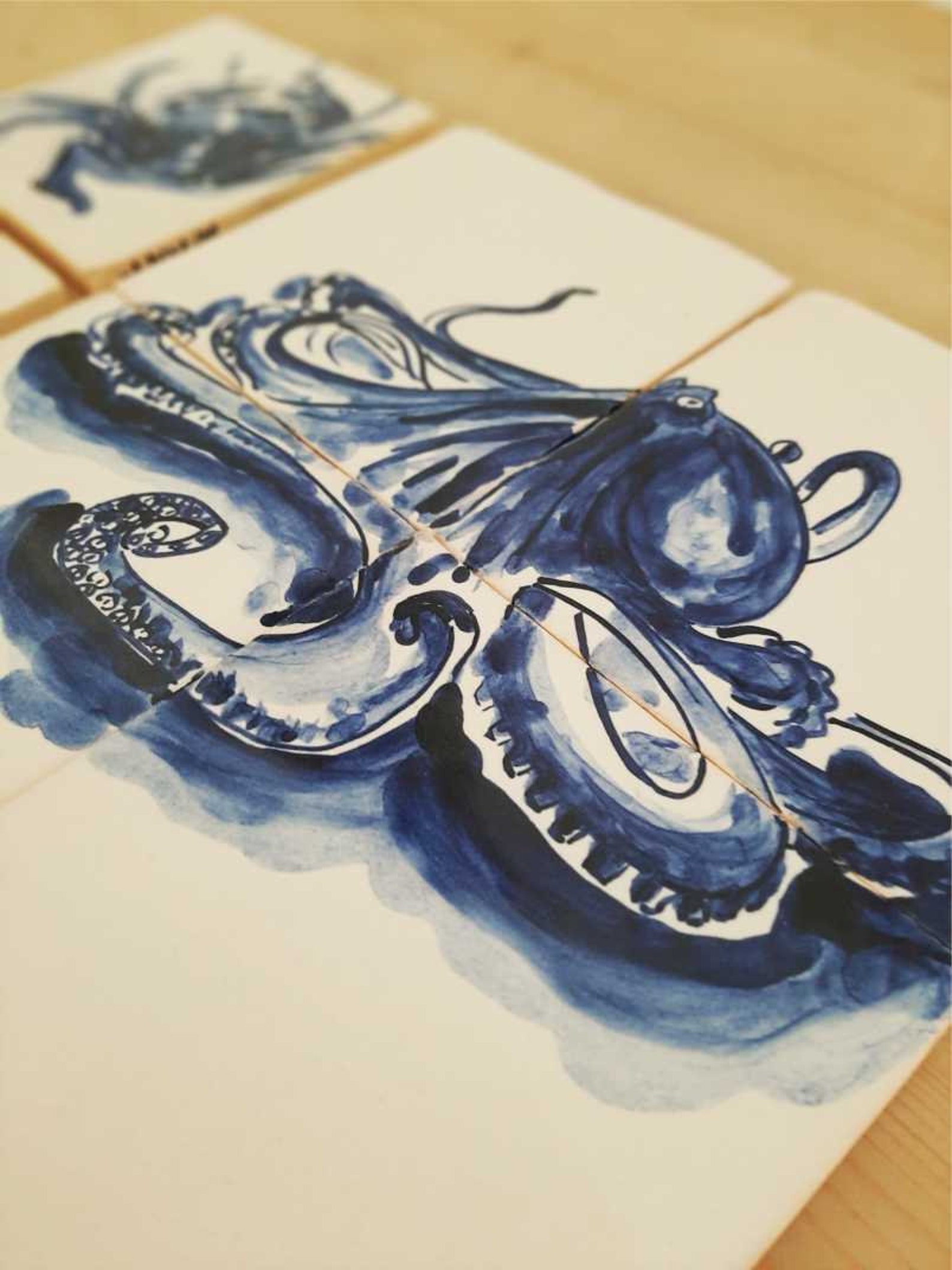 Octopus, Tile Panel, Portuguese Tiles, Decorative Tile Panel, Sea ...