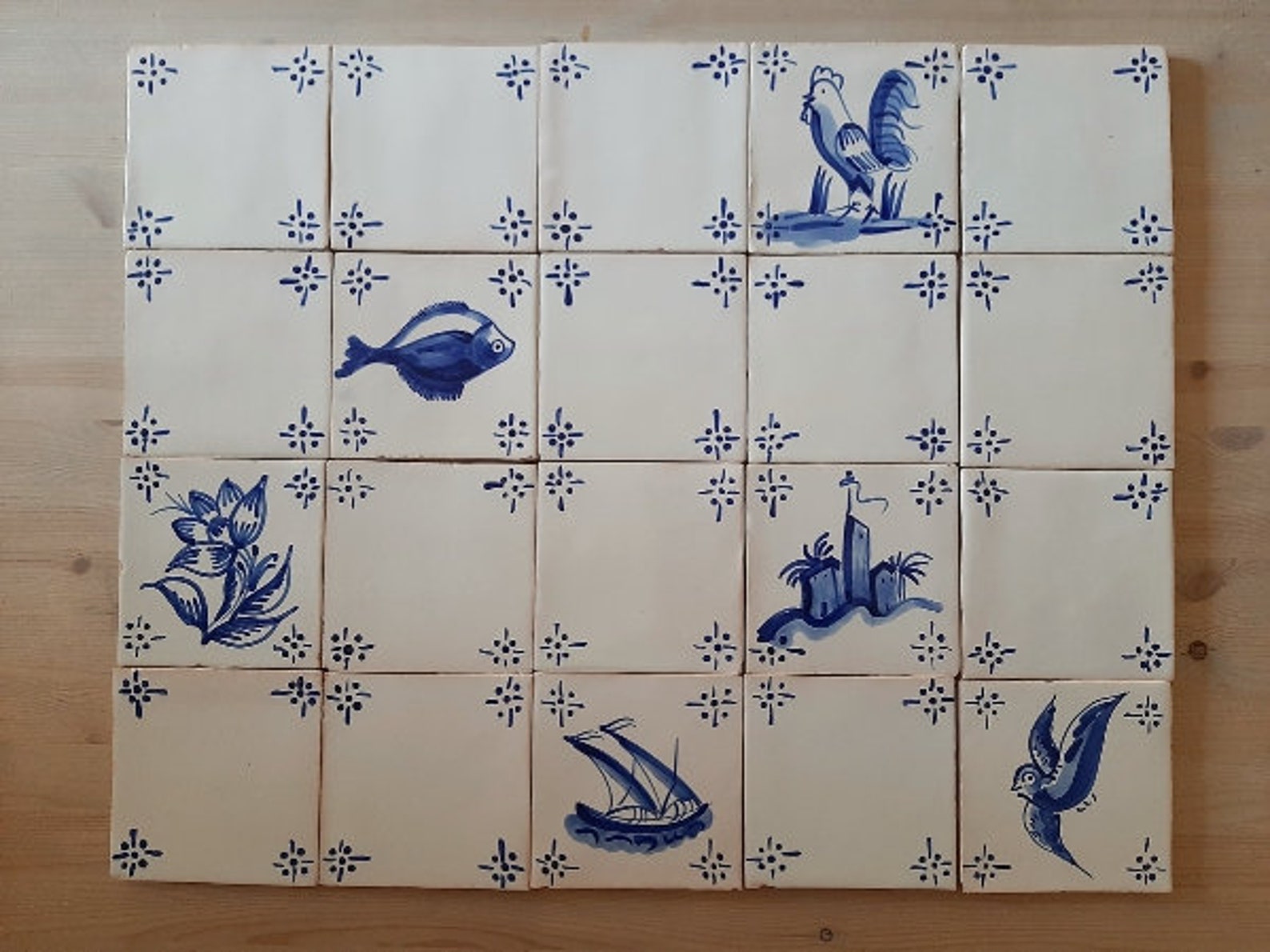 Portuguese Tiles Backsplash Hand Painted Tiles Decorative - Etsy
