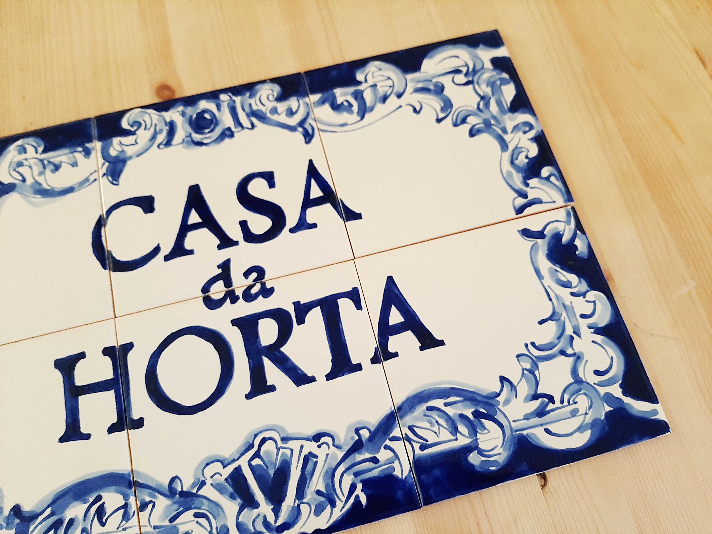 Custom House Address Tile Mural, Portuguese Tiles Handpainted, in Blue ...