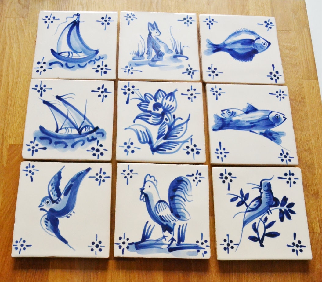 Fish Tile Hand Painted Decorative Tile 18th Century | Etsy