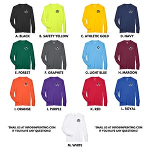 Custom Performance Shirt Long Sleeve Sport T Shirt Custom Poly Shirt ...