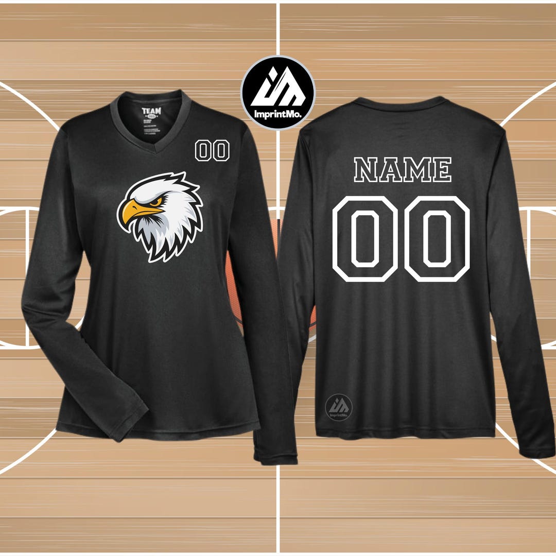 Ladies Custom Basketball Warm up Tee Shirts Long Sleeve V Neck Sport ...