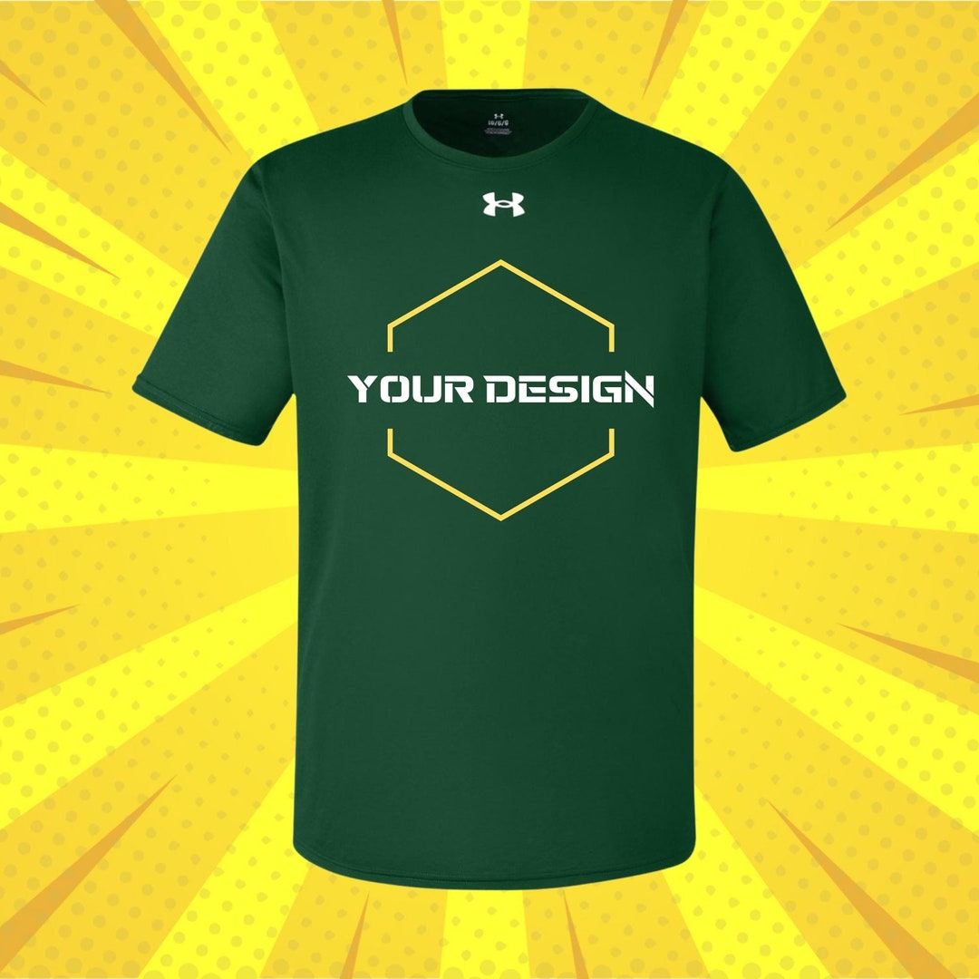 Mens Custom UA Tech Tee Shirt Custom T-shirt, Custom Sport Shirt ...