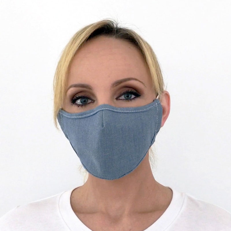 Denim Face Mask - Etsy