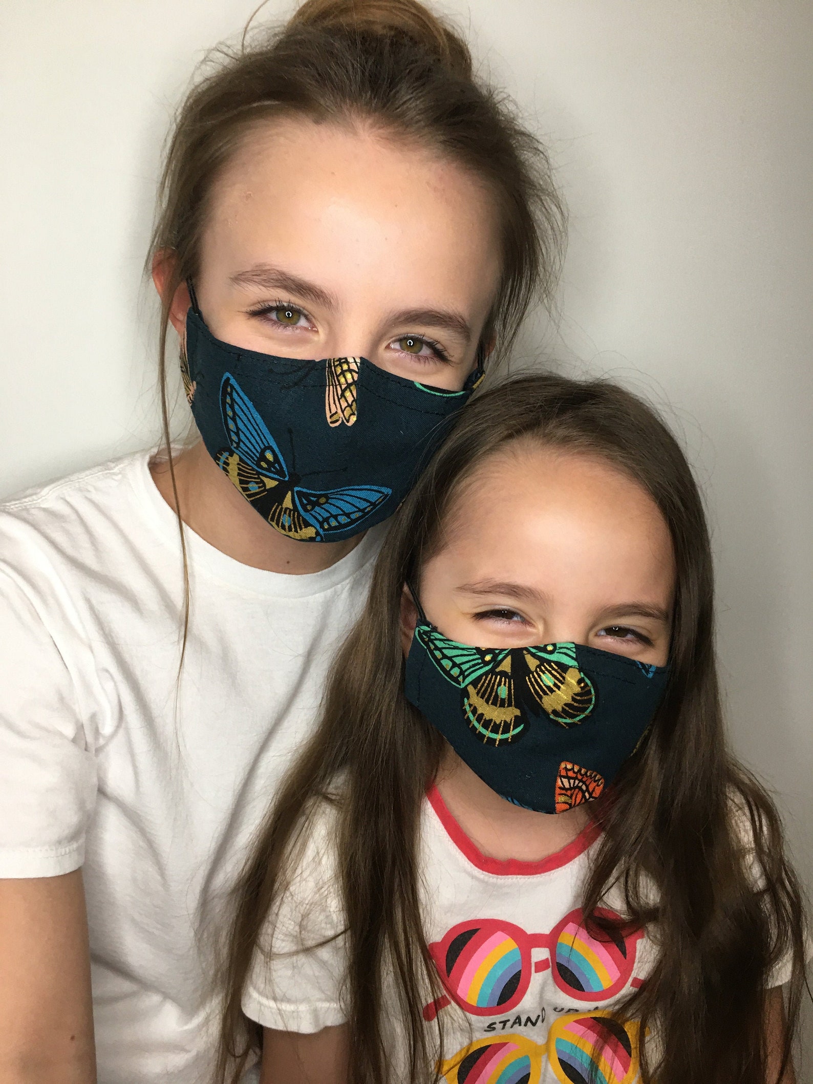 Butterfly Face Mask for Kids | Navy Canvas | Butterflies Face Mask ...