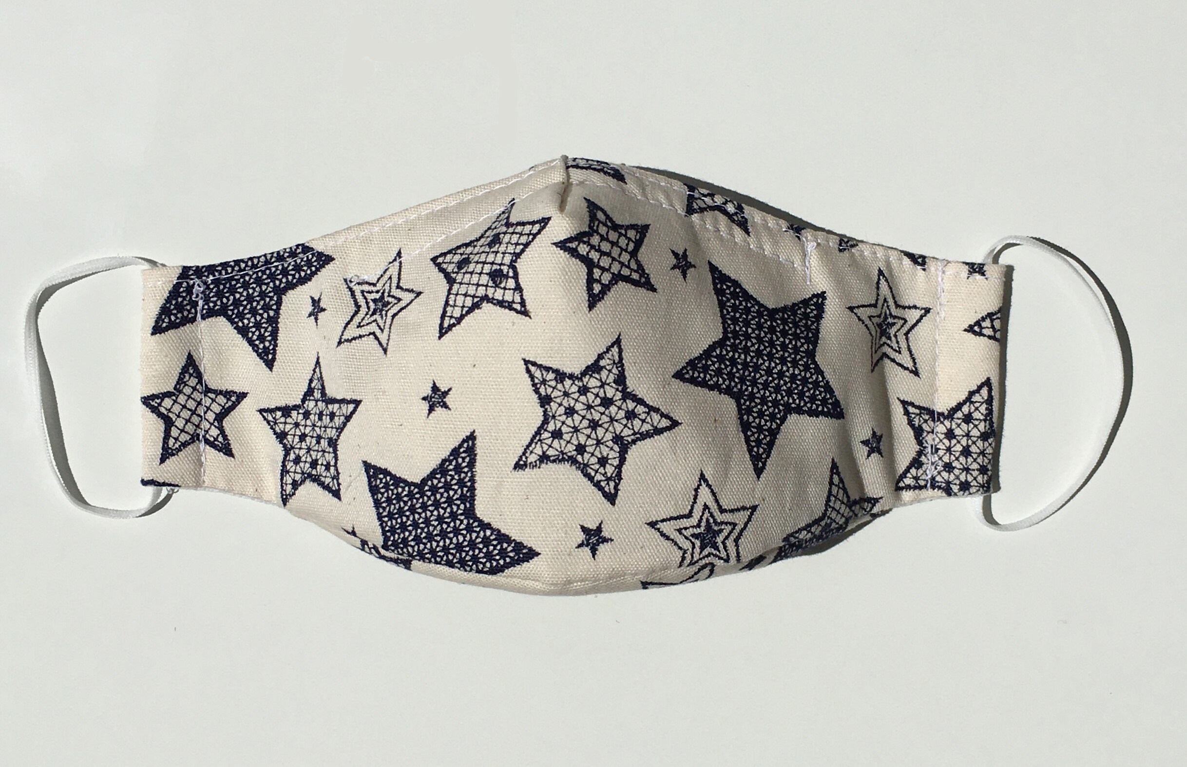 Face Mask For Kids Canvas with Stars - Child Face Mask - Filter Pocket ...