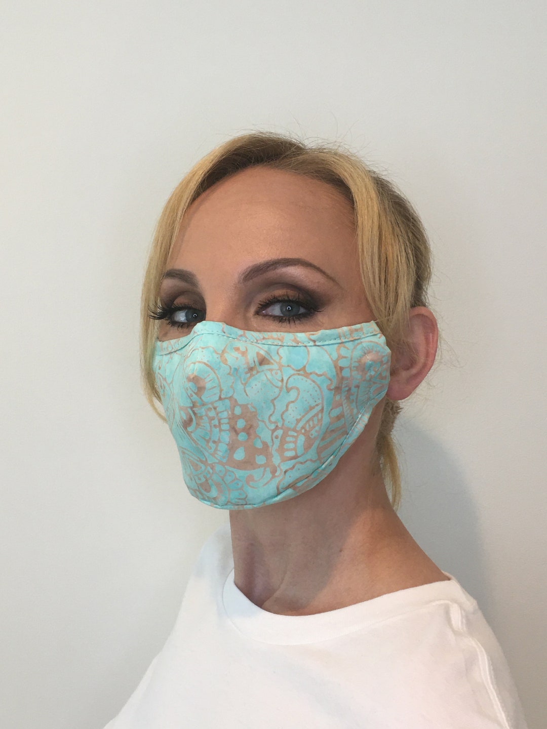 Aqua Face Mask for Women Premium | Reusable/washable | Filter Pocket ...