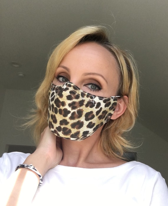 Leopard Face Mask for Women Leopard Print Face Mask | Etsy