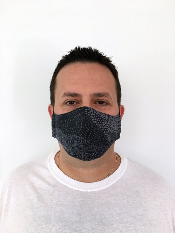 Men's Face Mask in Earth Grey Gray Face Mask for Men | Etsy