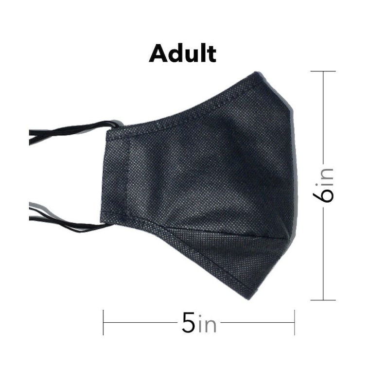 Men's Face Mask | Black Face Mask for Man Textured Premium | Triple ...
