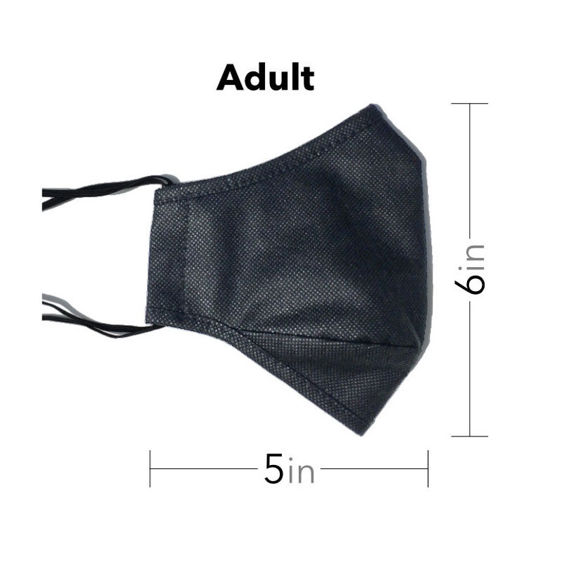 Face Mask for Woman Black Premium Face Mask for Women Triple Layer ...