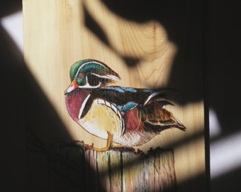 Pyrography Duck - Etsy