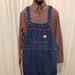 Vintage 1950s JC Penny Pay Day Dark Blue Denim Bib Overalls, Dungarees ...