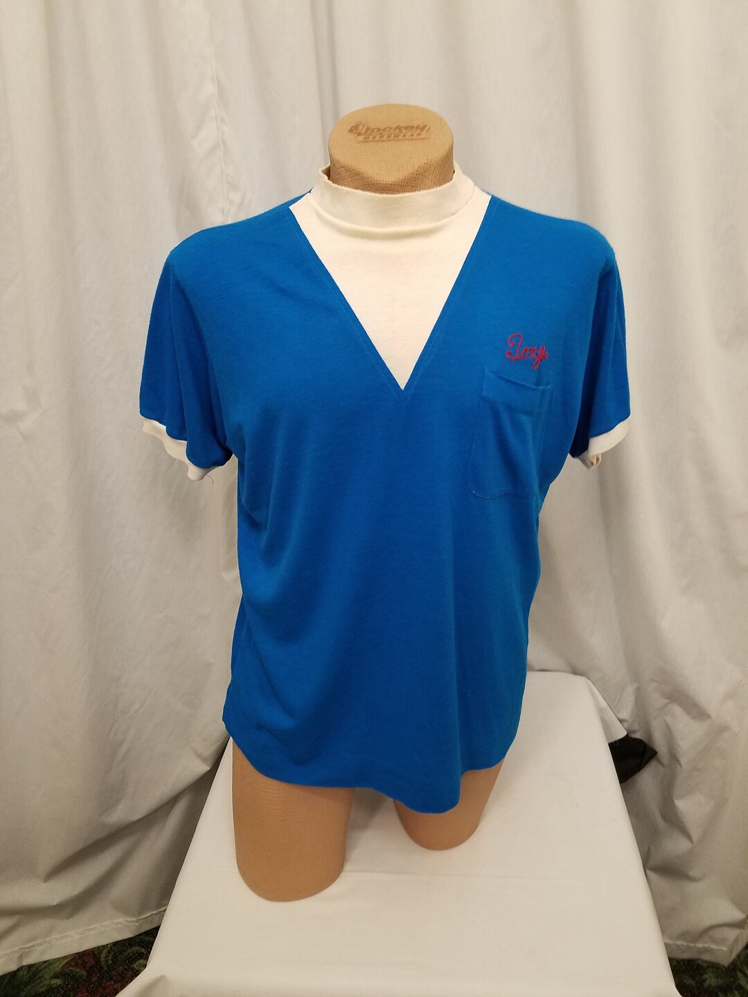 Vintage Tony 1950's Hilton Bowler Soft Cotton Turquoise W Red Tempo ...