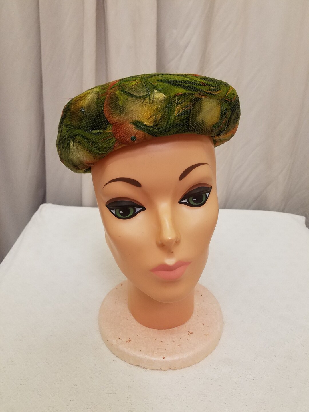 Vintage 1960's Amy New York Designed for Dayton's Net Covered Feather ...