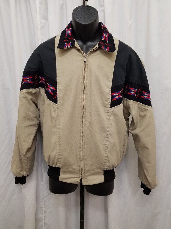 Vintage 1990s WESTERN FRONTIER Denim Jacket Medium Ro… - Gem