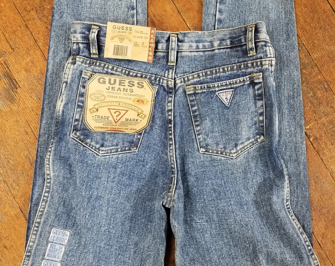 Vintage 1980-90's New Deadstock Guess Jeans Stonewashed Blue Classic ...