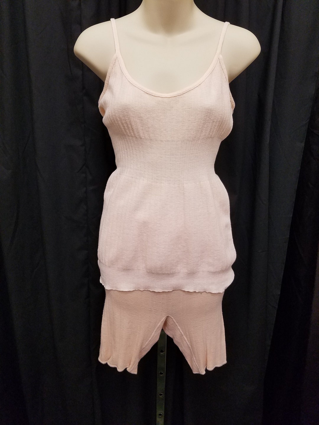 Very Rare Vintage 1940s Camay Soft Pink Waffle Knit Cotton Camisole ...