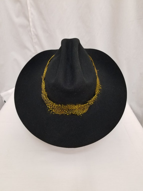 Vtg 1970s Bailey Colt Black 100% Wool Rancher Cowboy … - Gem