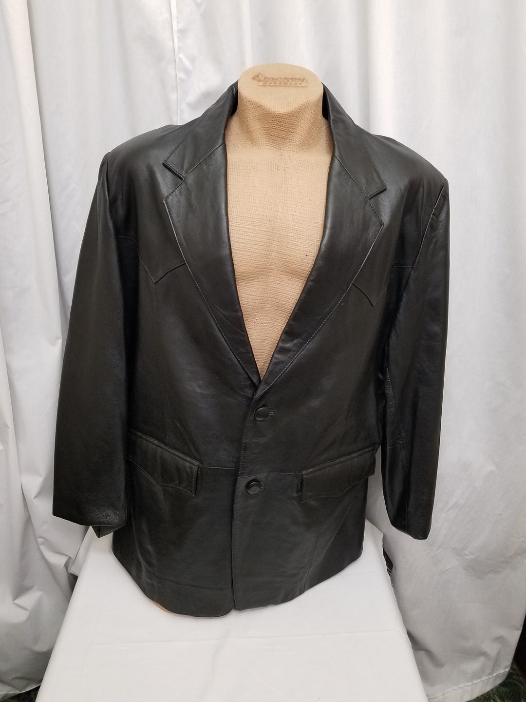 Vintage 1970's Saguaro West Made in India Men's Black 100% Leather ...