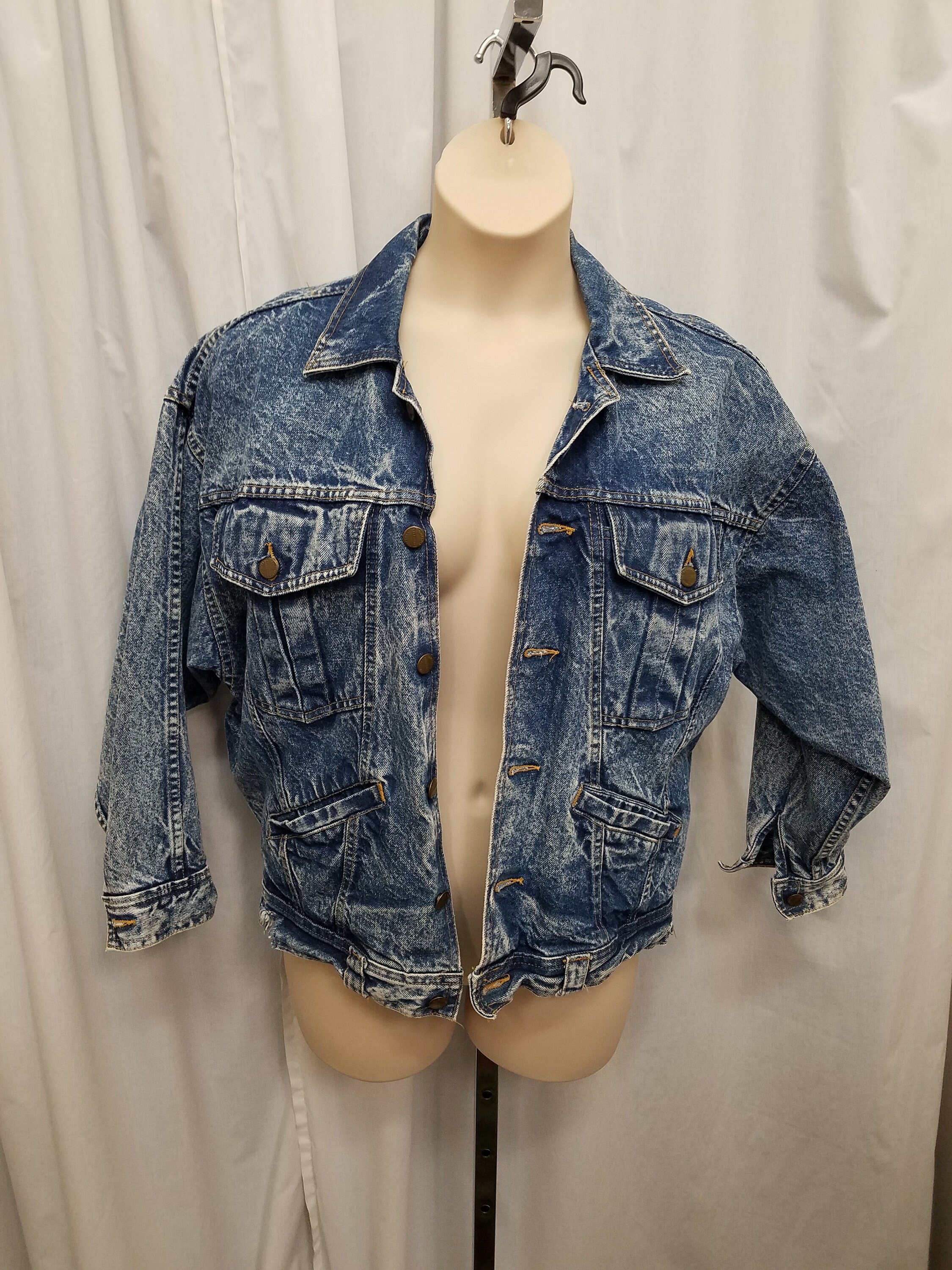 Vintage 1980's Palmetto's Blue Acid Wash Stone Washed - Etsy