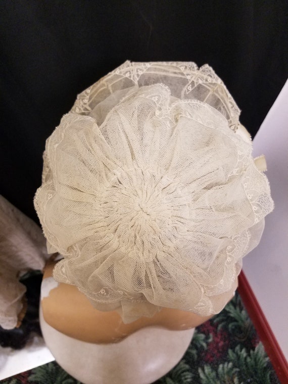 Authentic 1900s Edwardian Victorian Cream Linen w Lac… - Gem